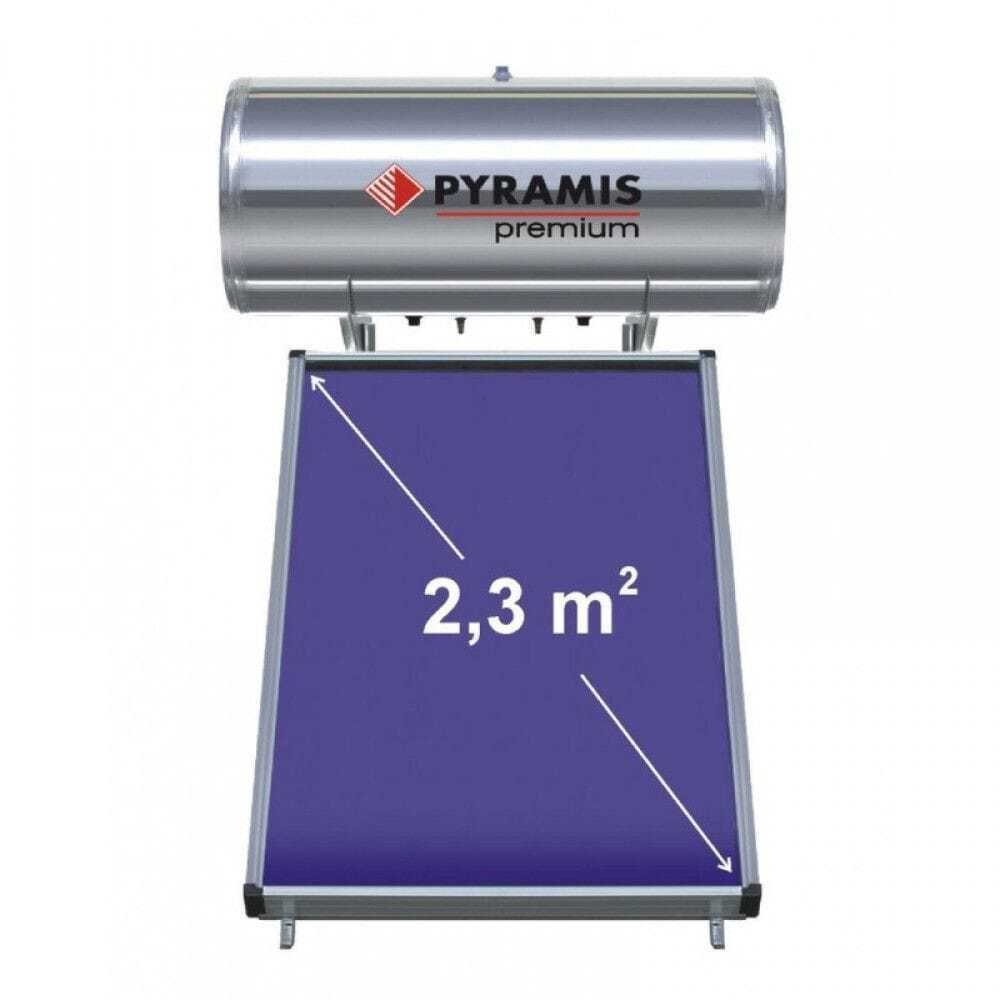 PYRAMIS ΗΛΙΑΚΟΣ ΘΕΡΜΟΣΙΦΩΝΑΣ 160LT ΕΠΙΛΕΚΤΙΚΟΥ ΣΥΛΛΕΚΤΗ PREMIUM ΤΡΙΠΛΗΣ ...