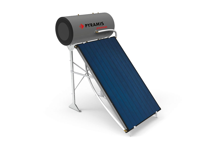 PYRAMIS ΗΛΙΑΚΟΣ ΘΕΡΜΟΣΙΦΩΝΑΣ PREMIUM 160LT ΕΠΙΛΕΚΤΙΚΟΥ ΣΥΛΛΕΚΤΗ 1x2,5m² ...